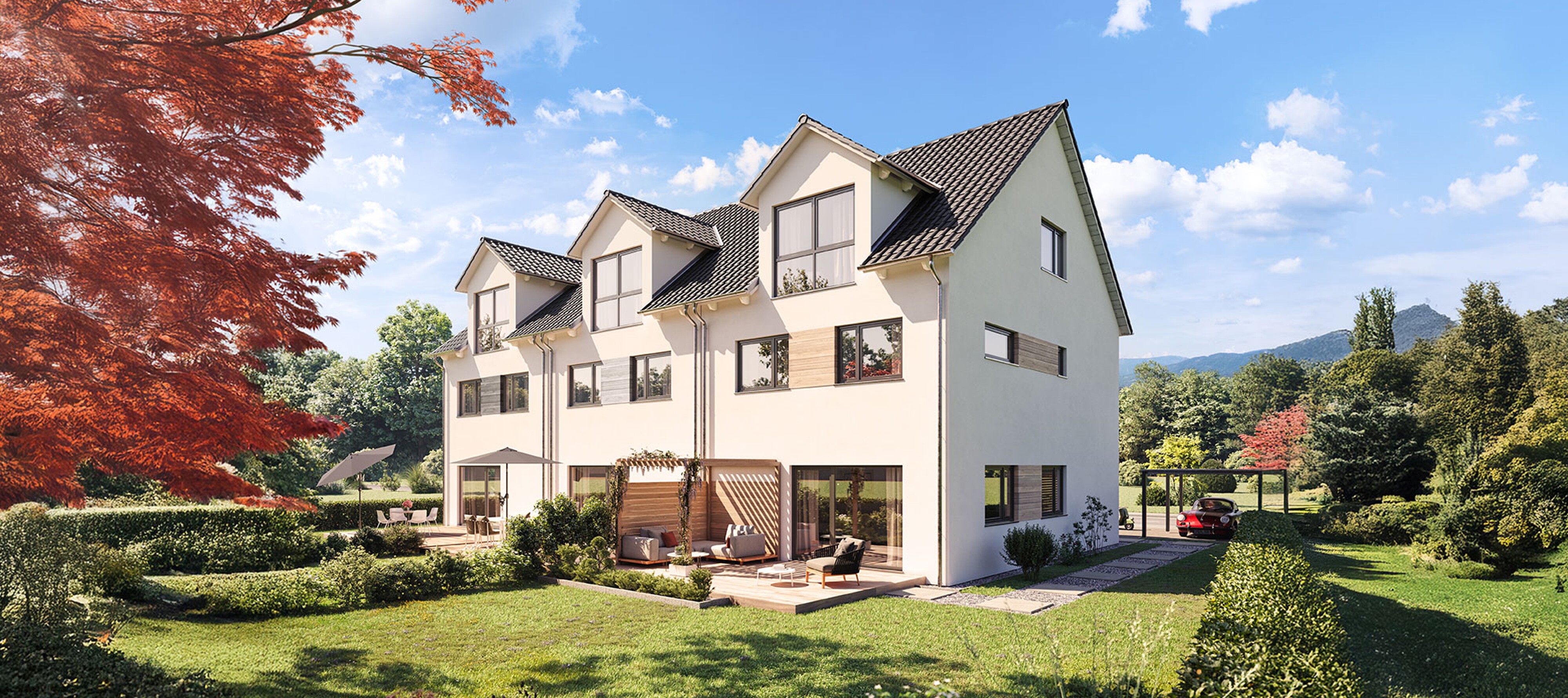Fertighaus Reihenhaus 118 Variante 3 | HANSE HAUS