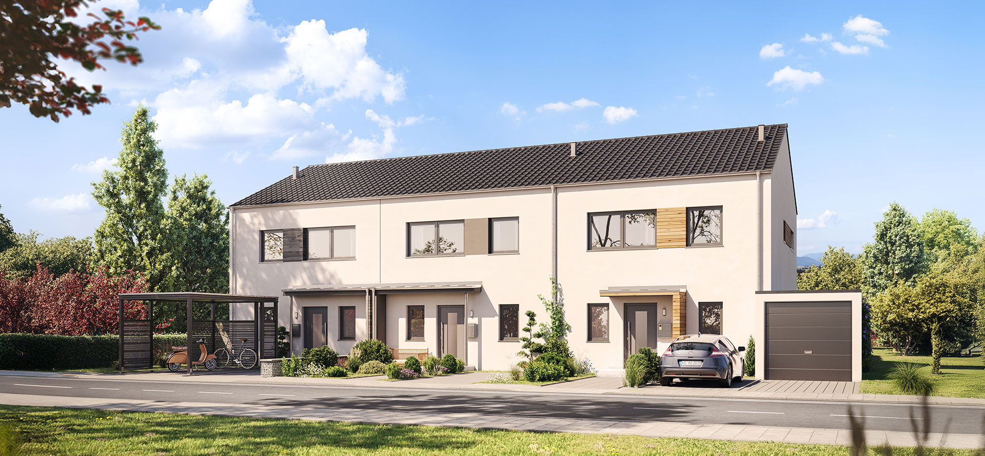 Fertighaus Reihenhaus 118 Variante 1 | HANSE HAUS